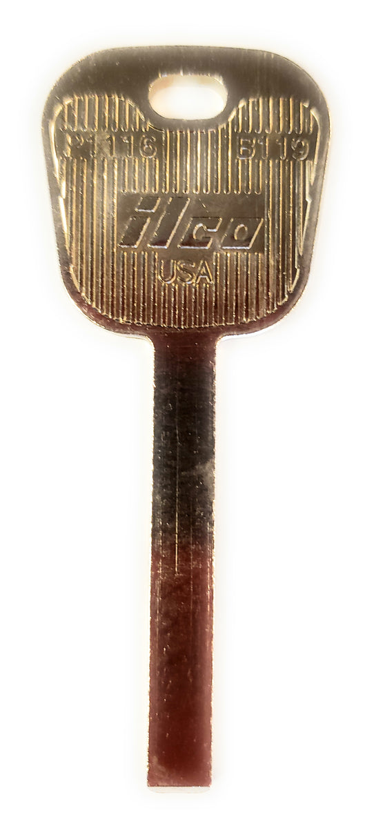 Ilco P1116 GM B119 High Security Service Key Blanks Bag of 10 ...